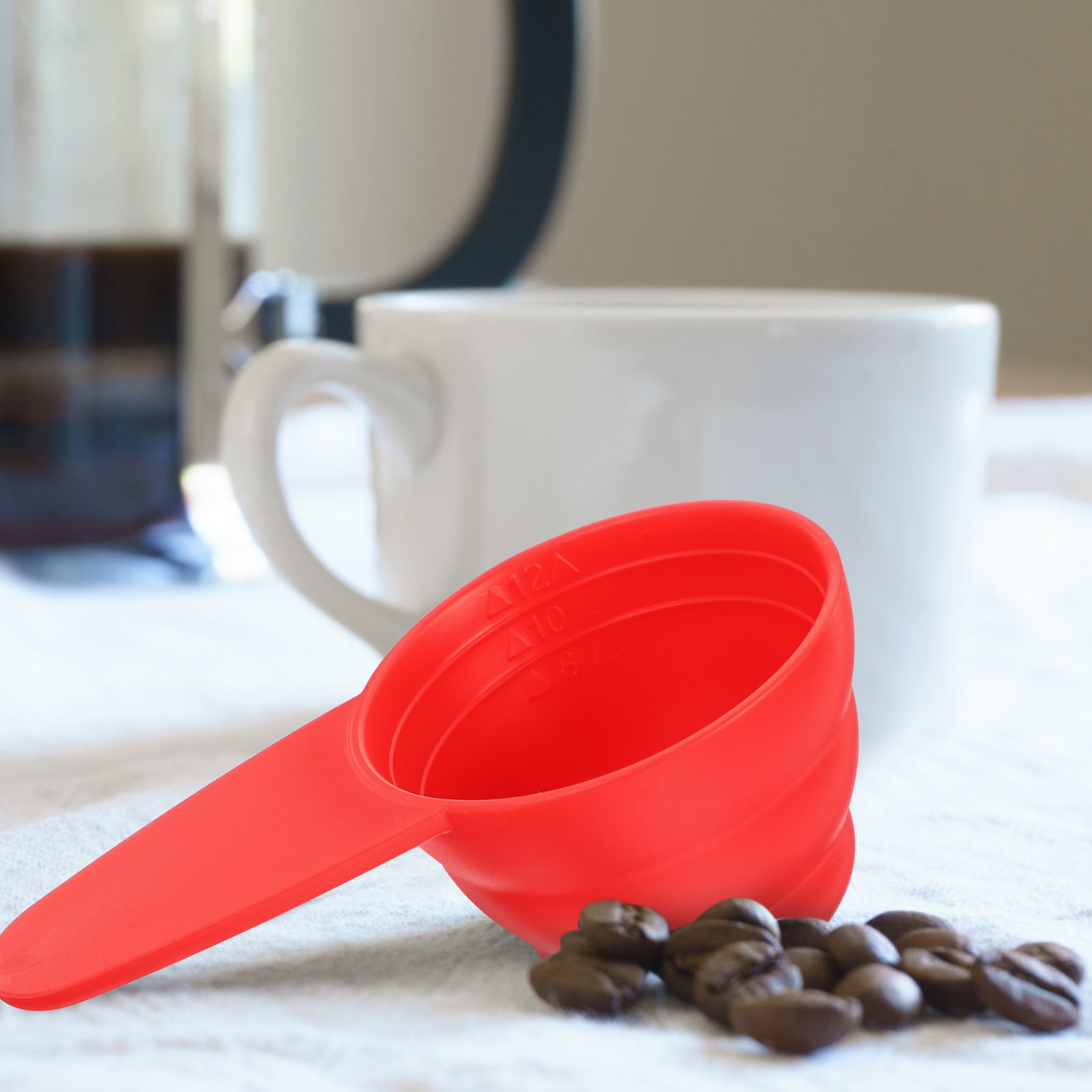 OUNONA 5Pcs Red Small Measuring Cups with Sleek Handle for Kitchen ...