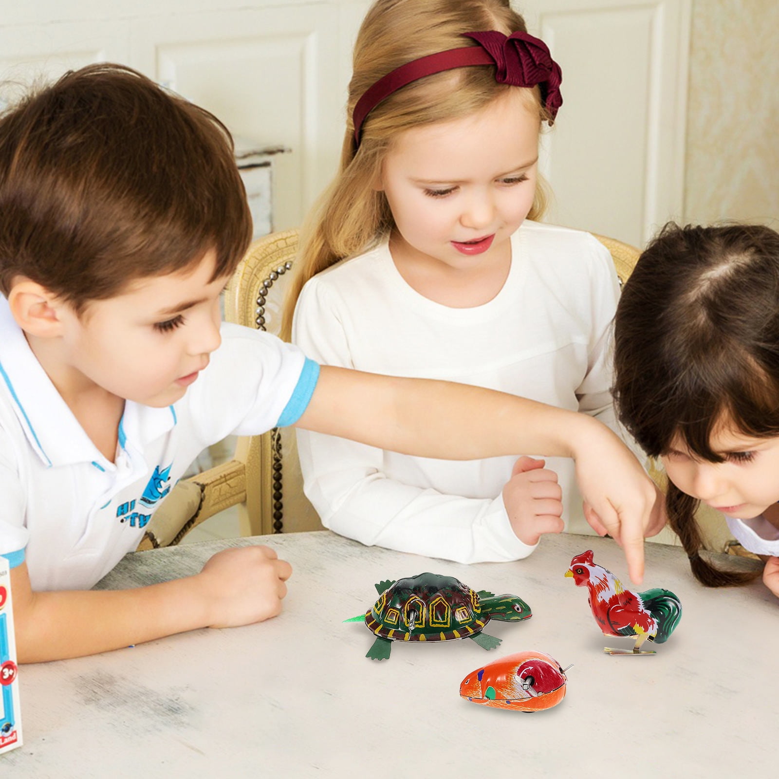 OUNONA 5Pcs Wind Up Toys Clockwork Mechanism Simulated Animals Child ...