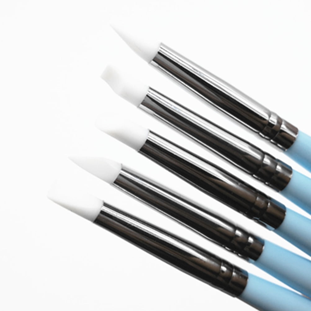 OUNONA 5pcs 2 Way Ball Styluses Dotting Tool Silicone Color Shaper Pen ...