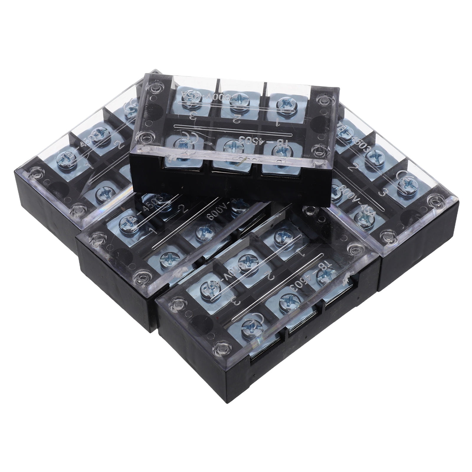 OUNONA 5pcs Copper Screw Terminal Block Connector For Electrical Wiring ...