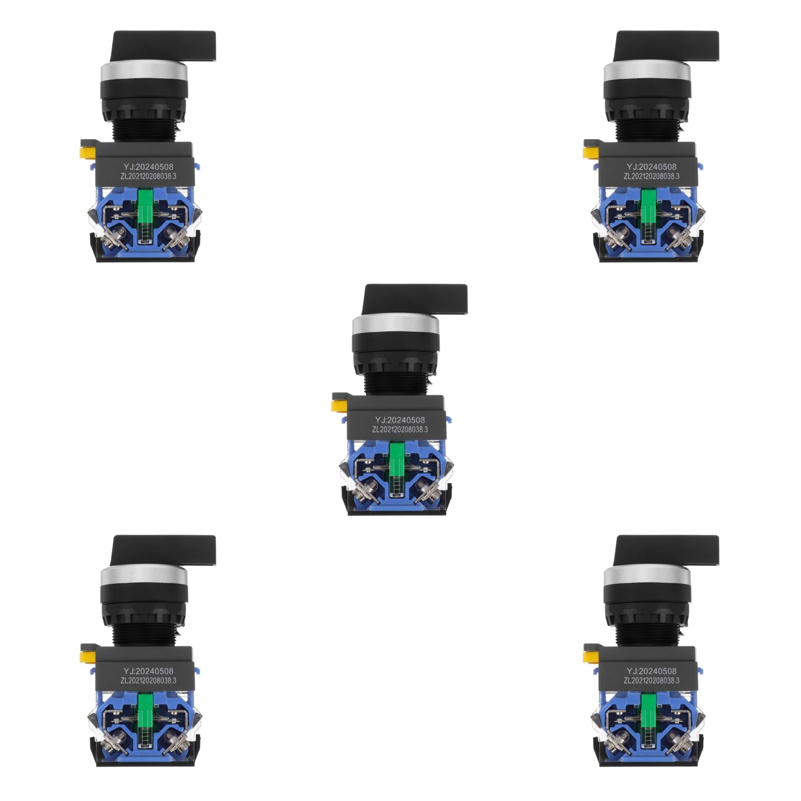 OUNONA 5pcs Electrical Equipment 3-Position Rotary Cam Selector Switch ...