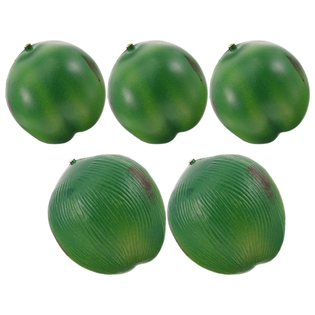 OUNONA 5pcs Fake Coconuts Artificial Coconuts Simulation Coconuts Fruit ...