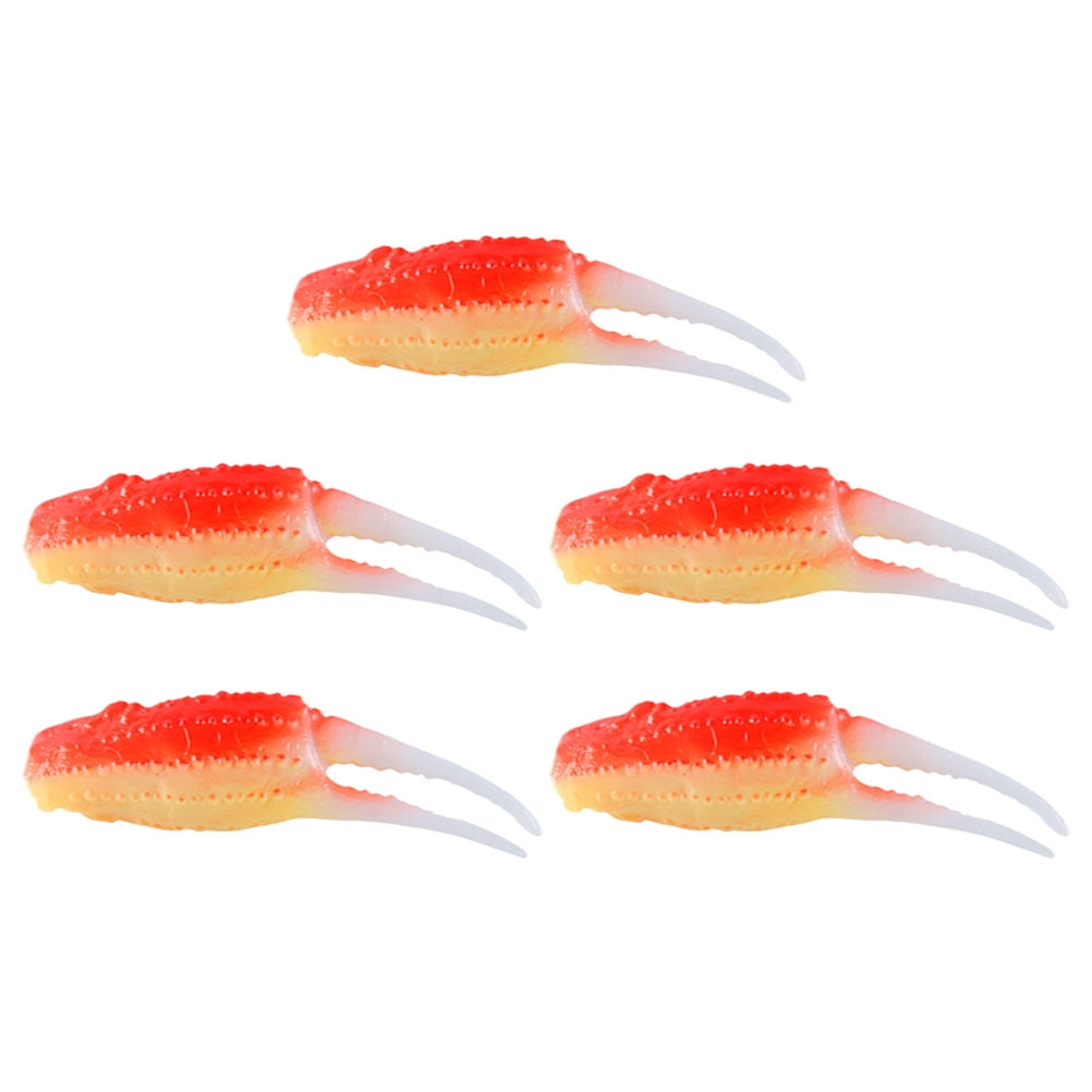 OUNONA 5pcs Fake Food Models Crab Claw Kitchen Food Ornament Realistic ...