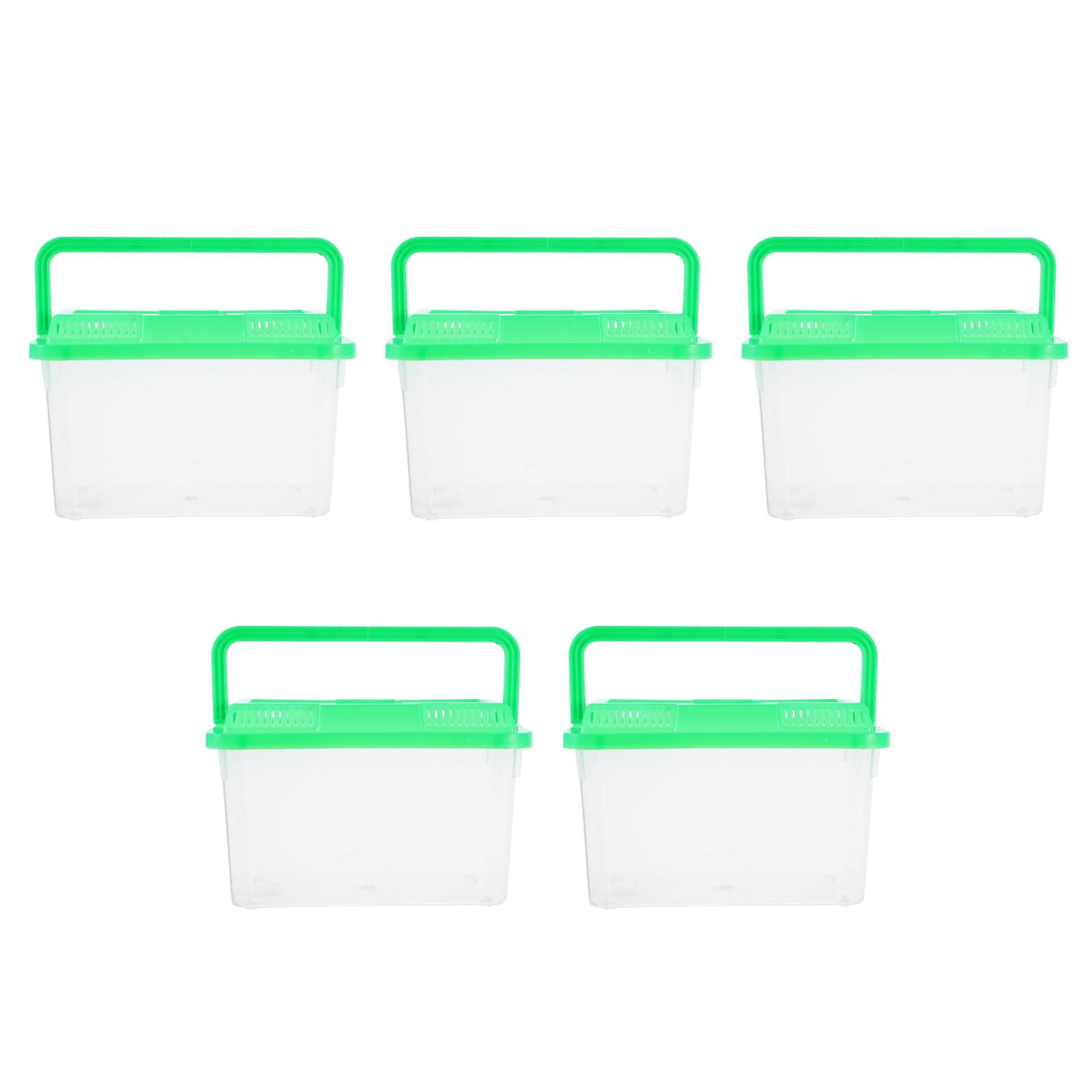 OUNONA 5pcs Fish Bowl Fish Bowl Fish Bowl Portable Fish Tank Turtle ...