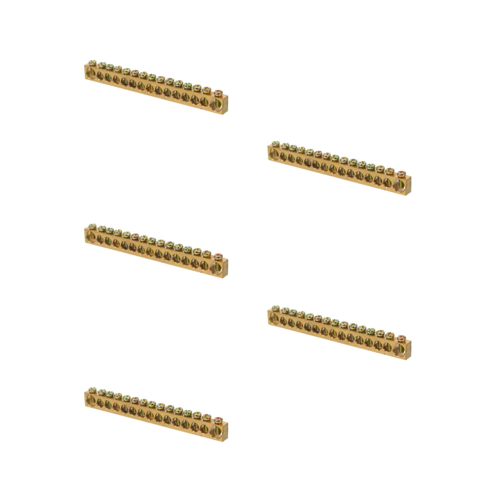 OUNONA 5pcs Grounding Block Bus Bar Battery Terminal Block Bus Bar 15 ...