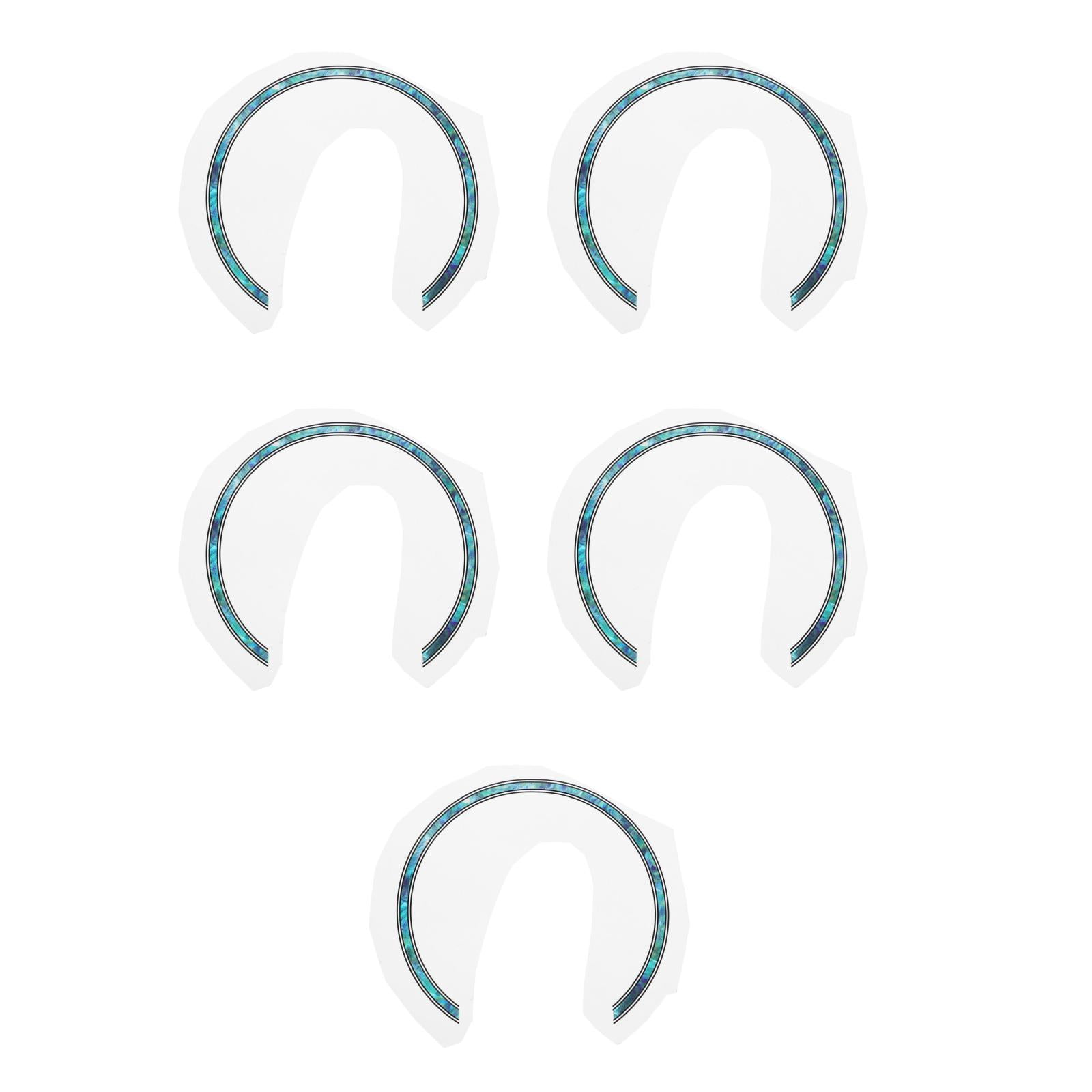 OUNONA 5pcs Guitar Sound Hole Rosette Decal Sticker Self-Adhesive Inlay ...