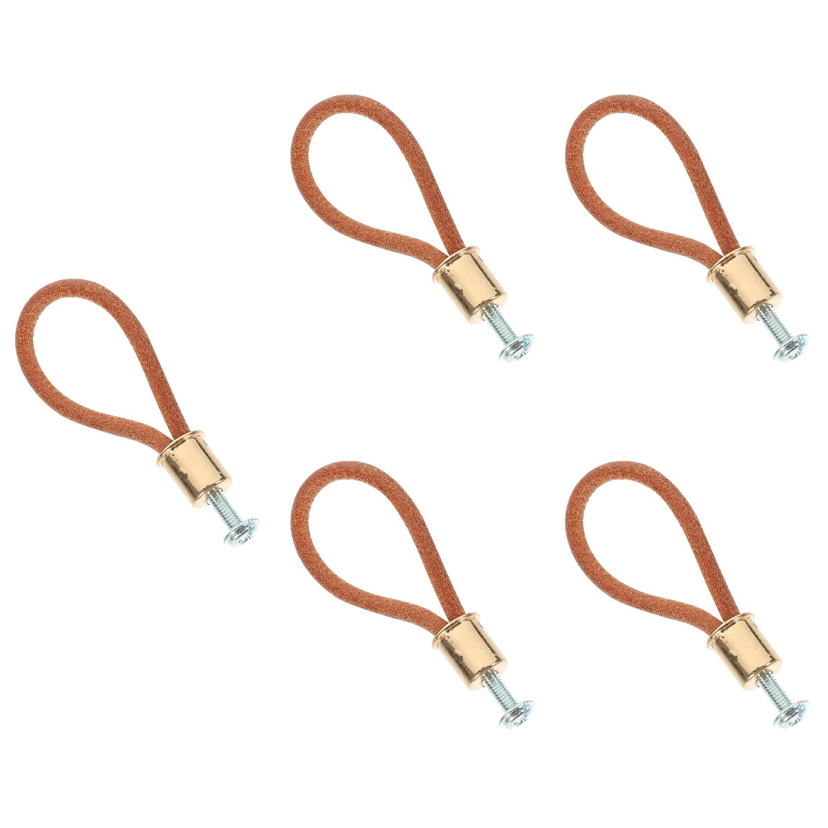 OUNONA 5pcs Leather Rope Handle Attic Pull Down Cord Simple Farmhouse ...