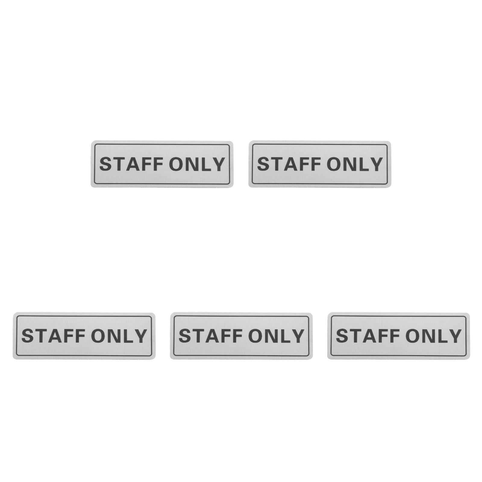 OUNONA 5pcs Metal Employee Only Sign Employee Only Plaque Aluminum ...