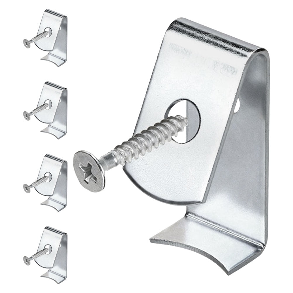 OUNONA 5pcs Metal Planter Hangers with Screws Iron Flower Pot Wall Hook ...