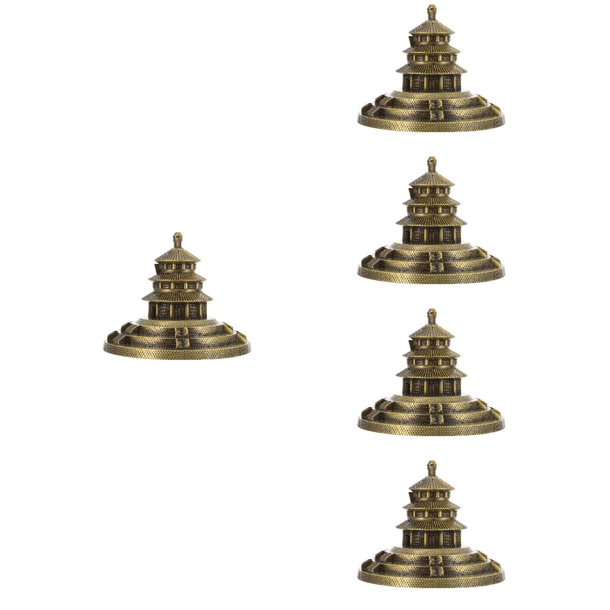 OUNONA 5pcs Metal Temple of Heaven Decor Delicate Temple of Heaven Prop ...