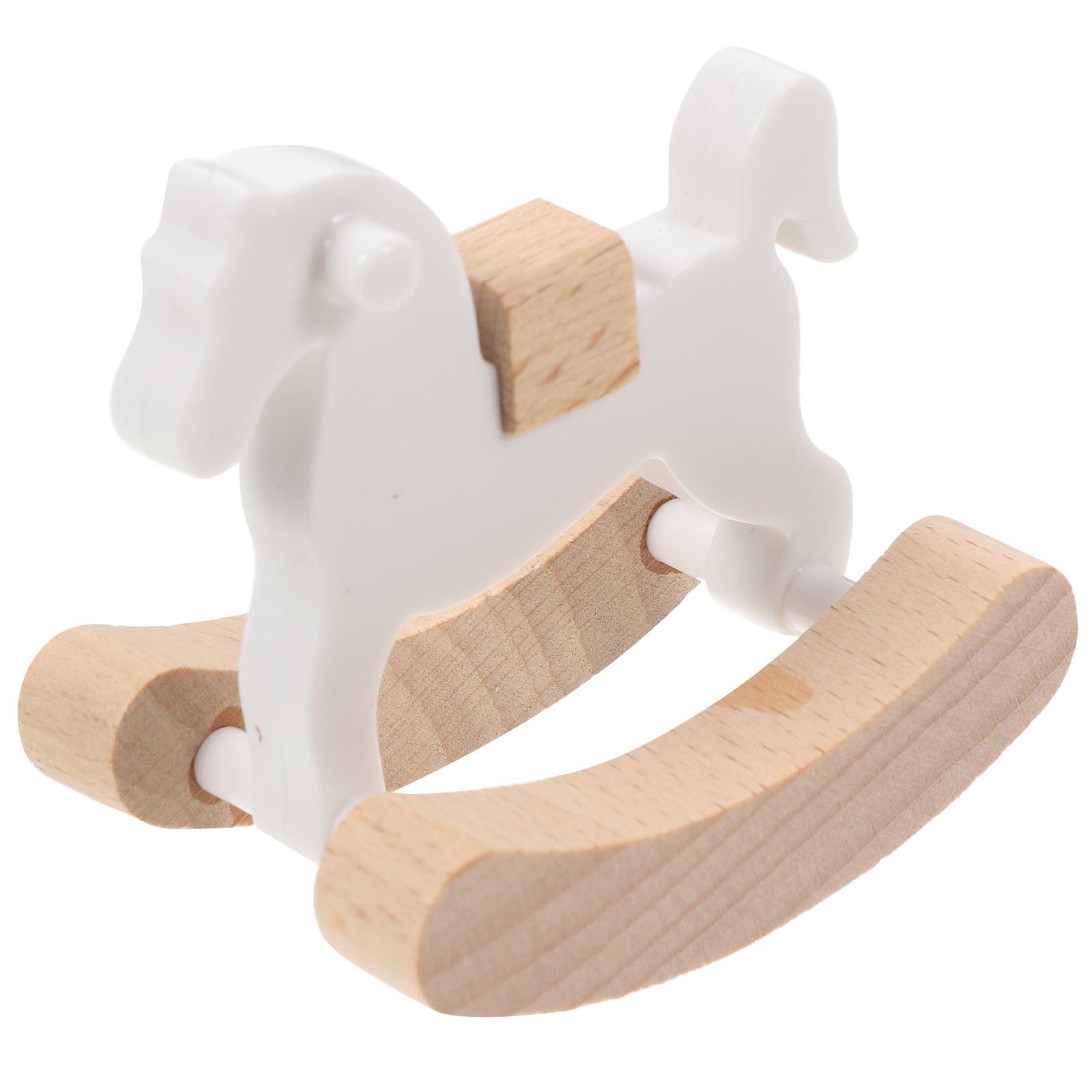 OUNONA 5pcs Miniature Rocking Horse Mini House Miniature Ornament Mini ...
