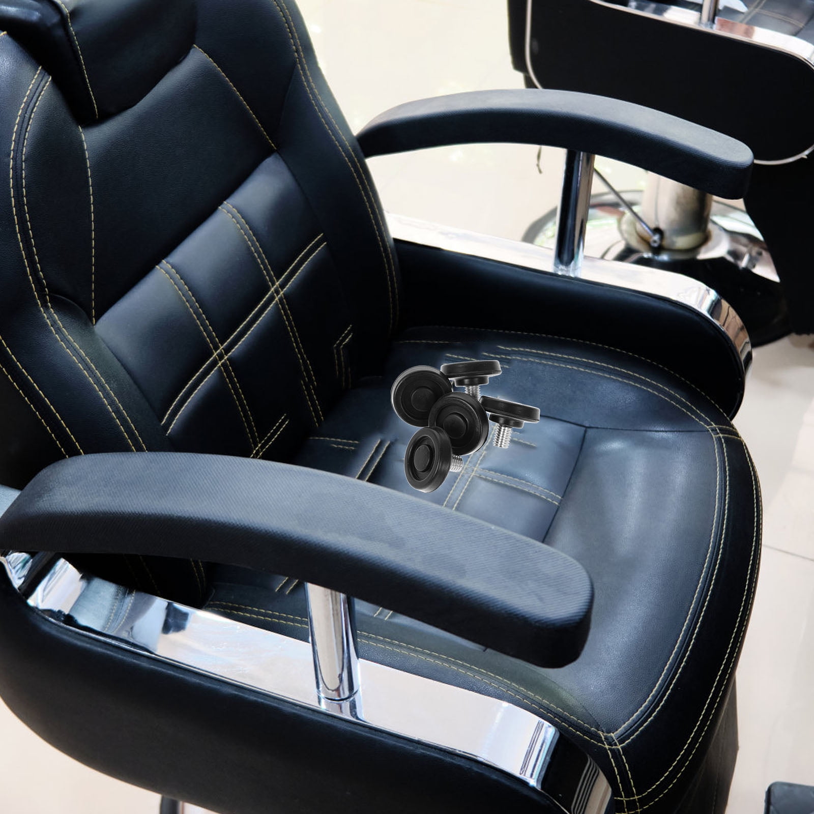 OUNONA 5pcs Salon Chair Feet Pad Heavy Duty Furniture Levelers Chair ...