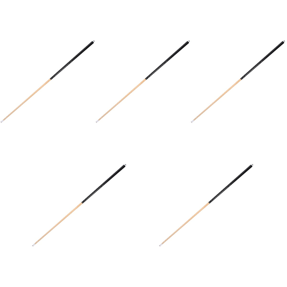 OUNONA 5pcs Small Wooden Pool Cue Kids Use Short Pool Stick Portable ...