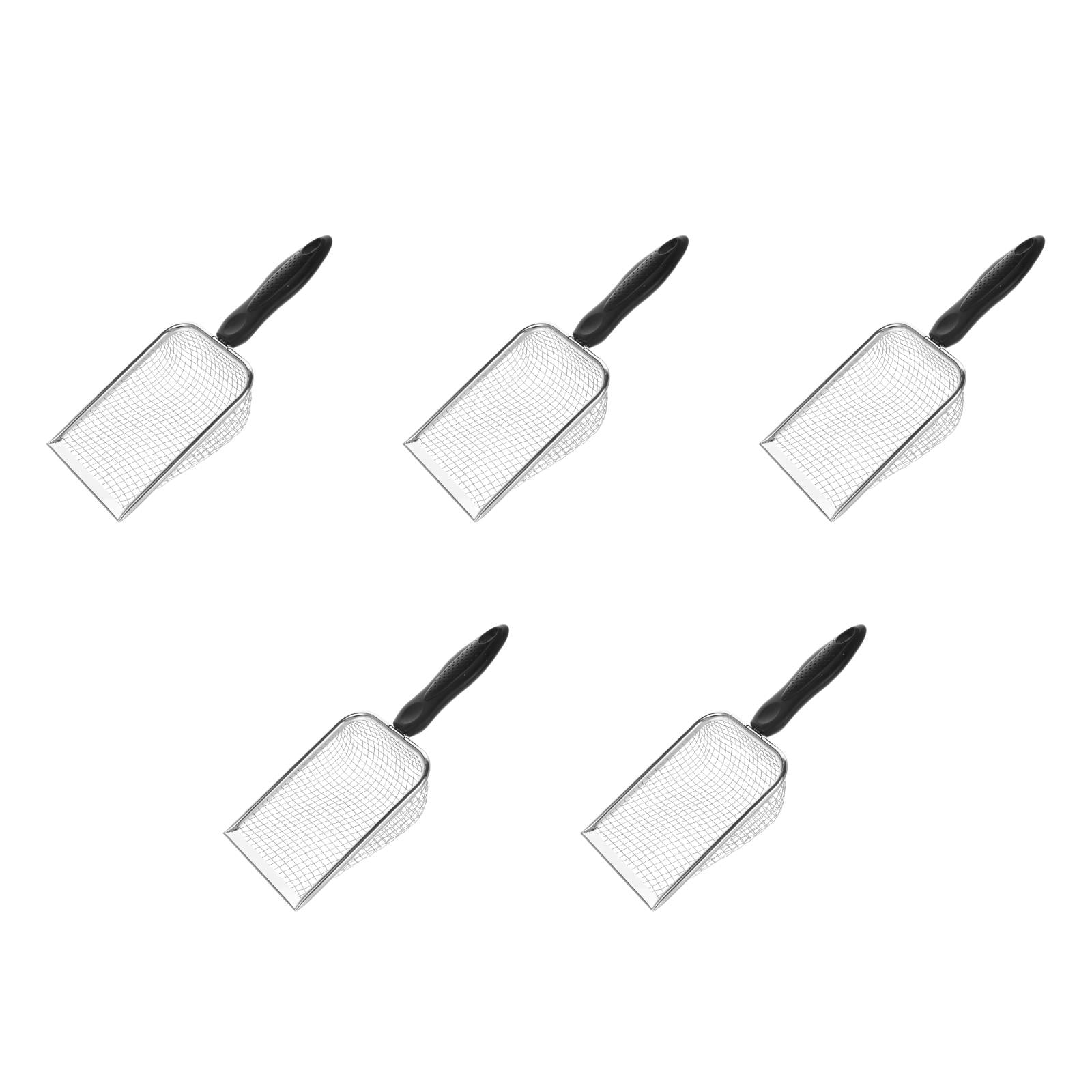 OUNONA 5 Count Kids Shovels for Digging Shell Scooper Beach Silver ...