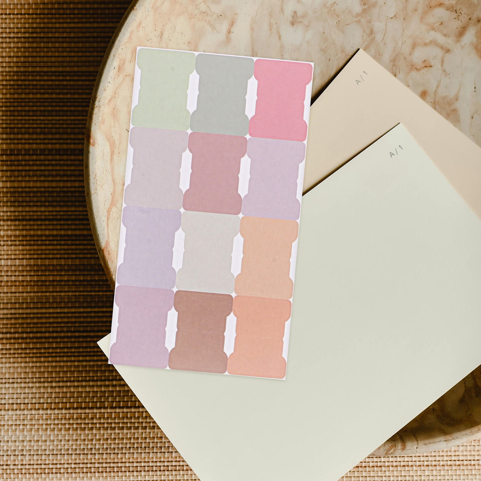 OUNONA 5pcs Sticky Index Tabs Book Page Markers Monthly Tabs Bookmark ...