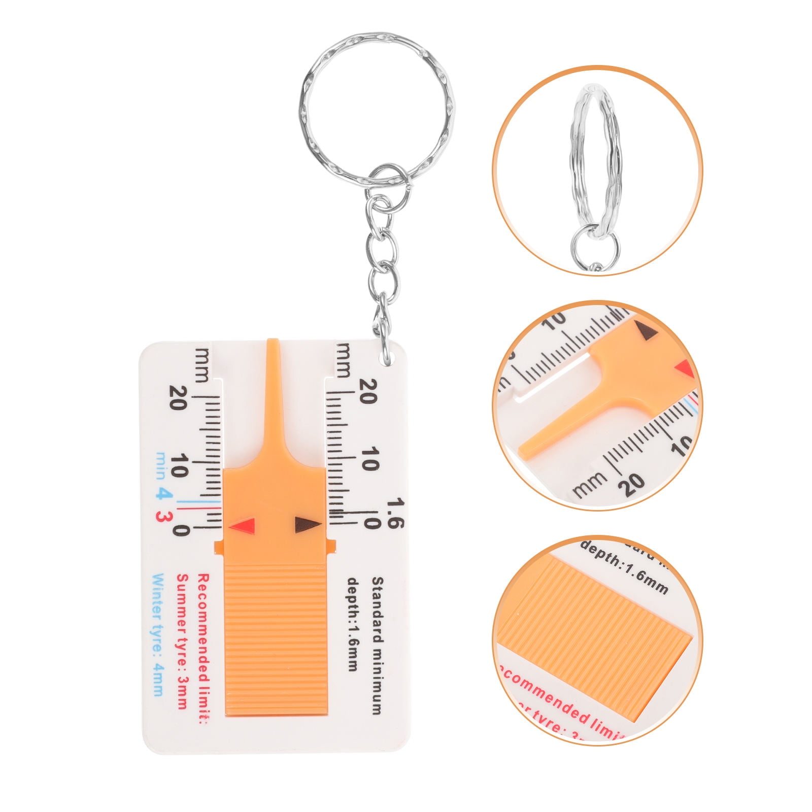 OUNONA 5pcs Tire Depth Gauge Tire Thread Measuring Gauge Car Tread ...