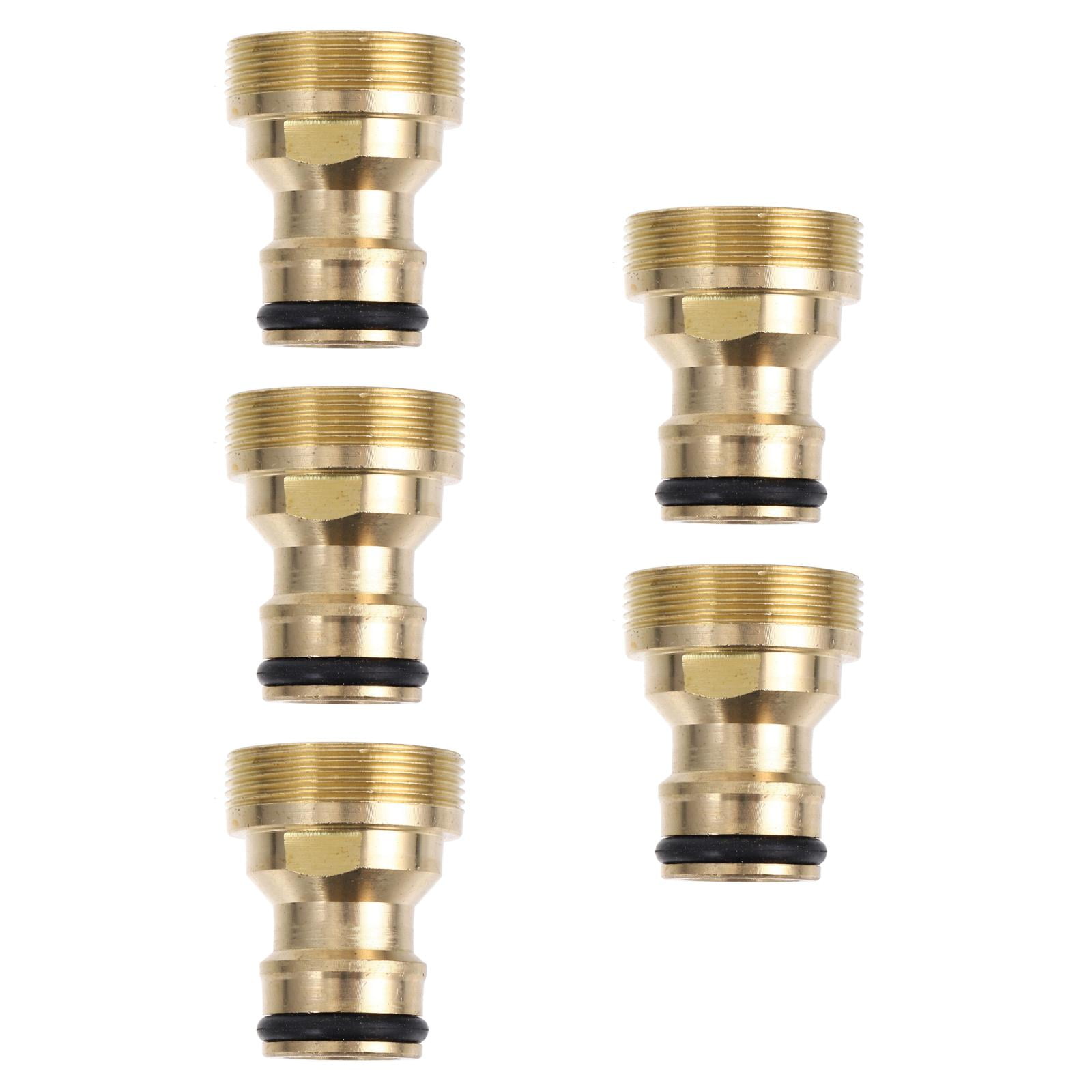OUNONA 5pcs Universal Brass Garden Hose Connectors With Brass Male ...