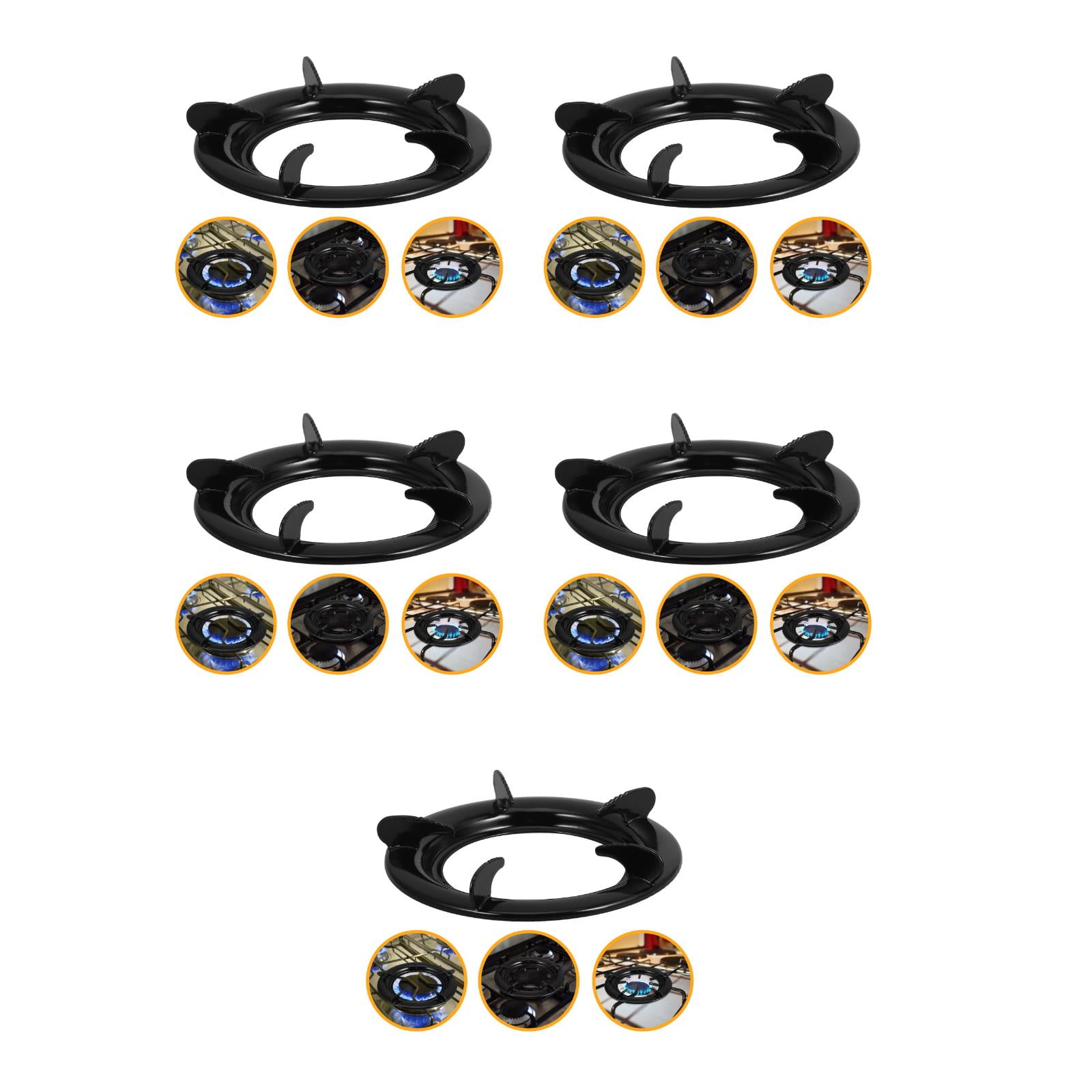 OUNONA 5pcs Versatile Gas Stove Wok Ring Burner Stand for Secure Pot ...
