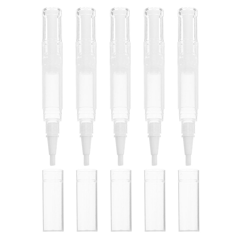 OUNONA 5pcs Versatile Twist Pen Cuticle Oil Brush Pen Refillable Oil ...