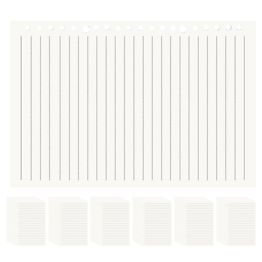 OUNONA 6 Books Loose Leaf Notebook Paper Refill Binder Refill 21.00X14 ...