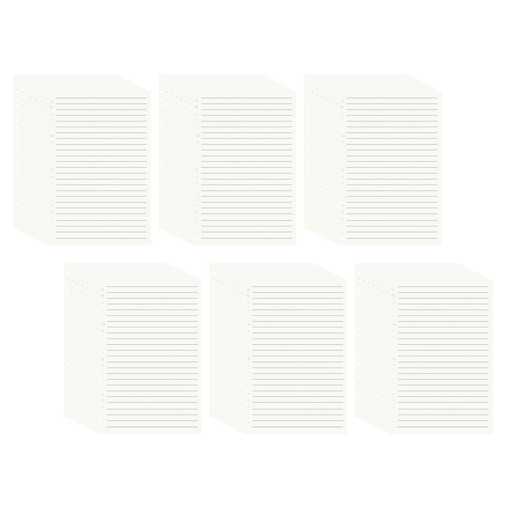 OUNONA 6 Books of Notepad Replacement Refills Loose Leaf Notebook Paper ...