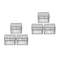 OUNONA 6 PCS Beast Fence Model Miniature Pit House Mini Cage Prop Mini ...