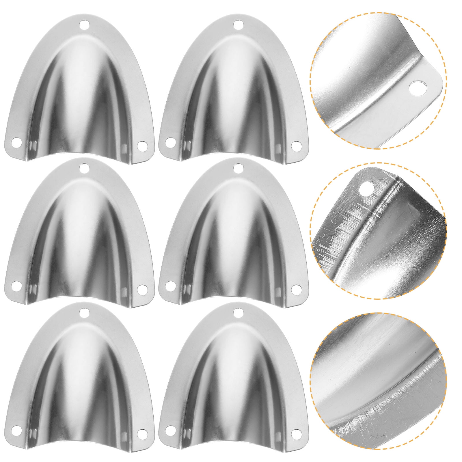 OUNONA 6 PCS Boat Vent Cover Stainless Steel Clamshell Vent Wire Cover ...