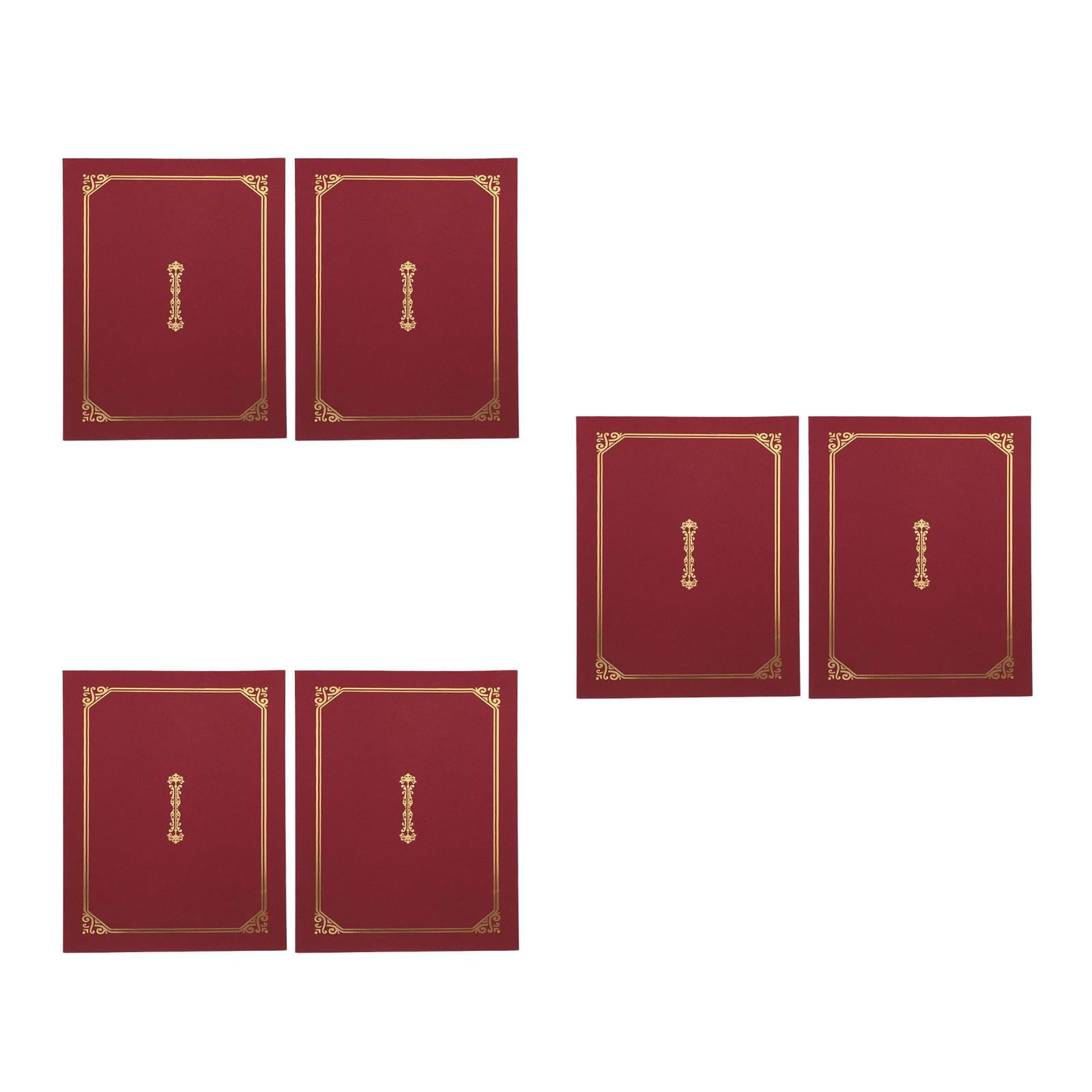 OUNONA 6 PCS Certificate Holders Certificate Paper Folder A4 ...
