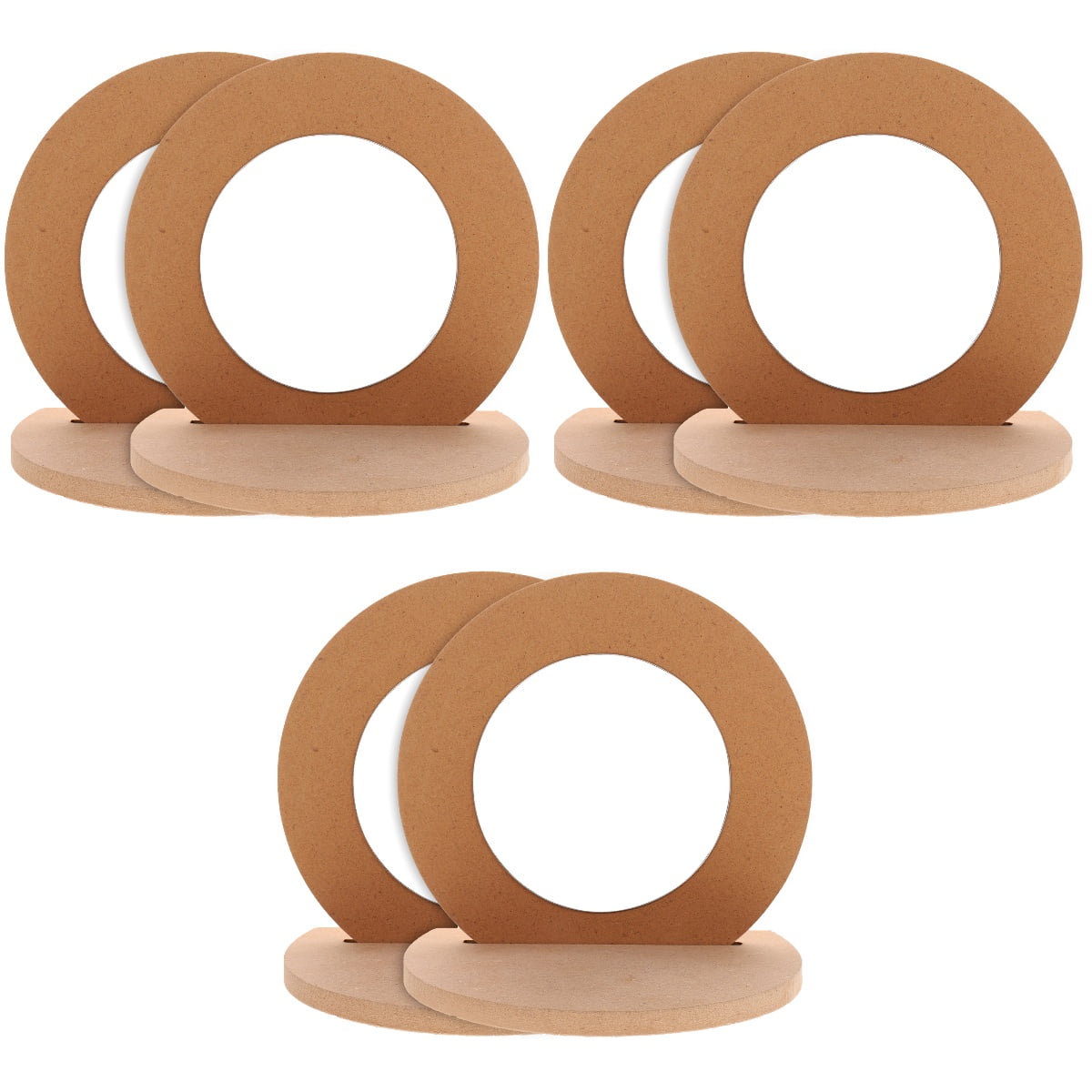 OUNONA 6 PCS DIY Wooden Mirror Hand Painting Mirror Unfinished Tabletop Round Mirror - Walmart.com