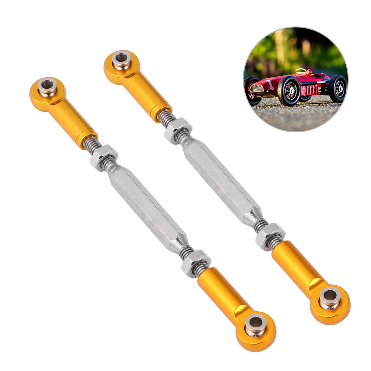 OUNONA 6 Pcs Adjustable Pull Rod Parts for Turnbuckles Suspension ...