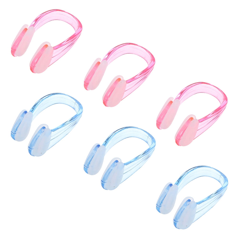 OUNONA 6 Pcs Adult Swimming Nose Plugs Silicone Protector Swimmers ...