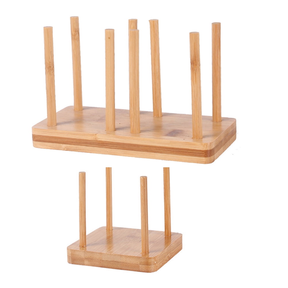 OUNONA 6 Pcs Bamboo Disposable Cup Rack Practical Cup Organizer for ...
