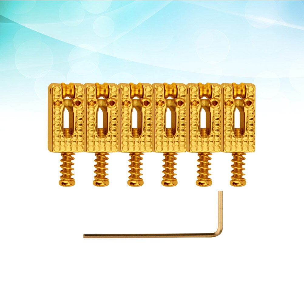 OUNONA 6 Pcs Electric Guitar Bridge Roller Saddle Wrench - Walmart.com