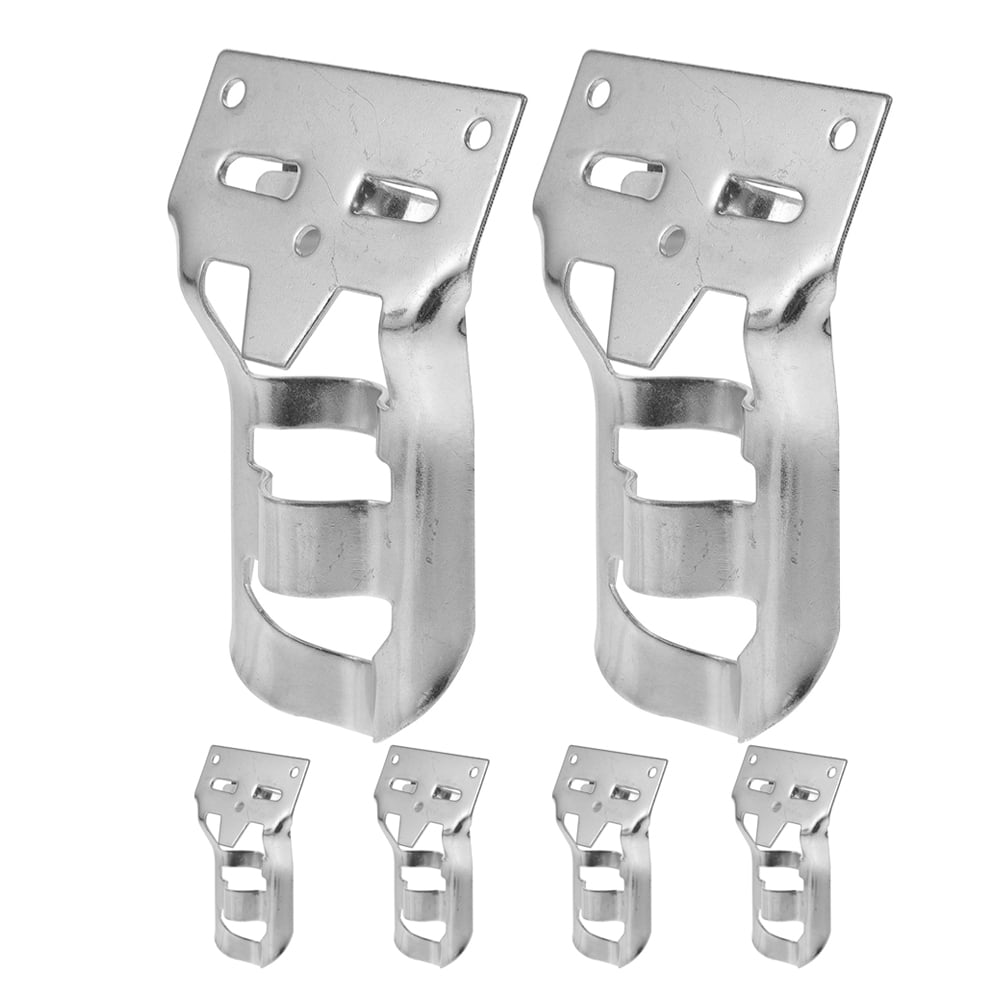 OUNONA 6 Pcs Flag Stand Fixed Bracket Holder Poles Flagpole Silver ...