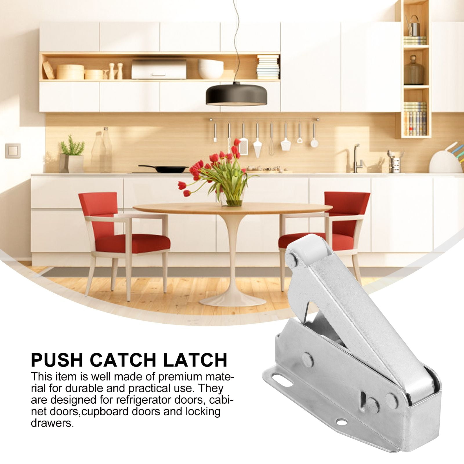 OUNONA 6 Pcs Elephant Nose Lock Latches Door Catch Hardware Silver ...