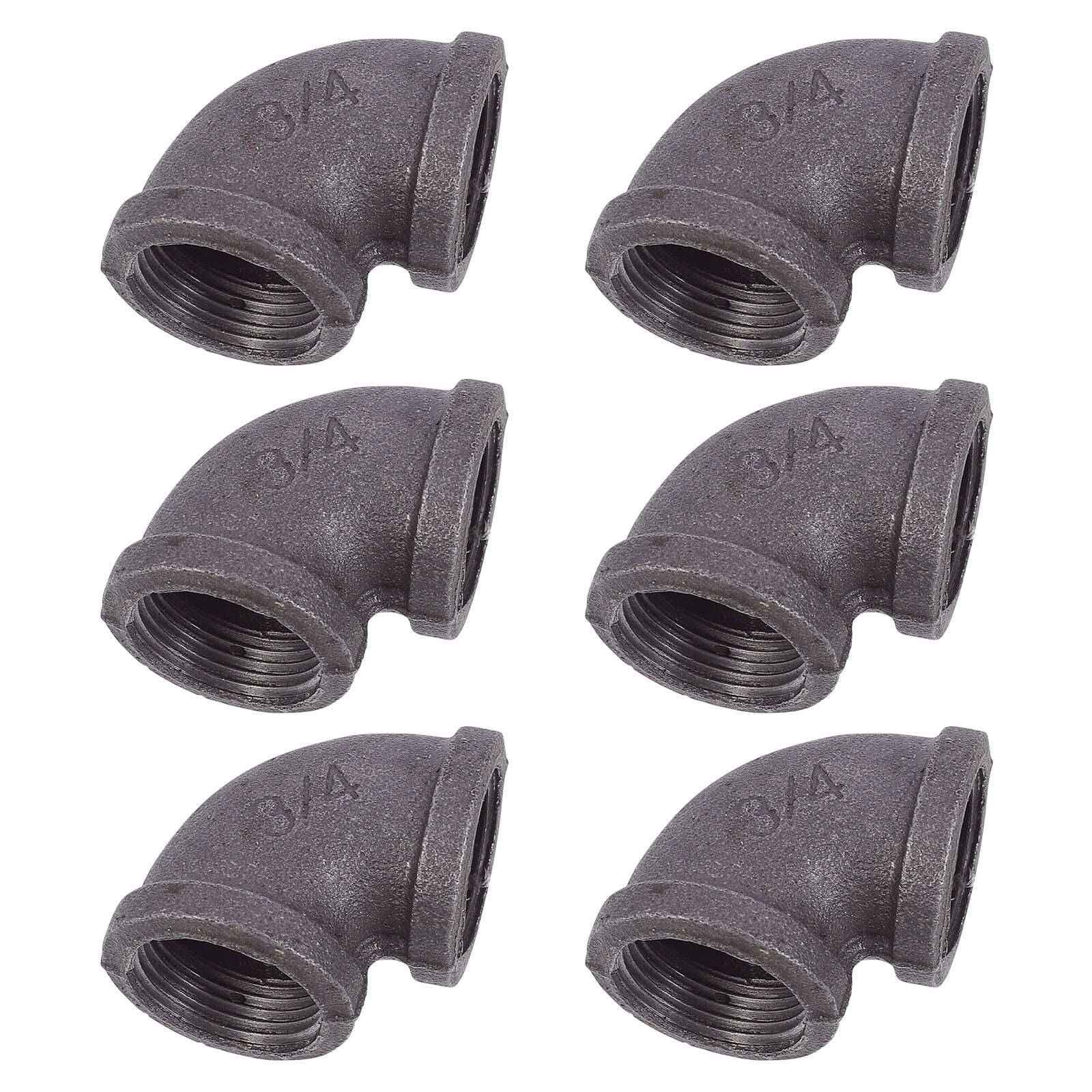OUNONA 6 Pcs Hose Cast Iron Pipe Fittings Professional Connectors Elbow ...