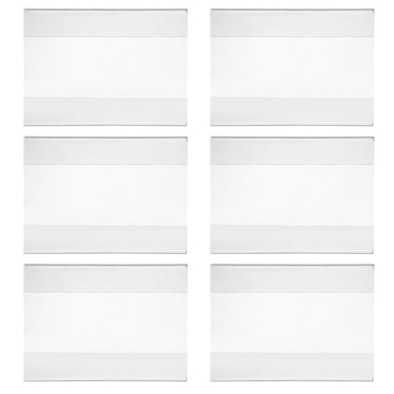 OUNONA 6 Pcs Market Stall Display Label Acrylic Sign Easy to Use Holder ...