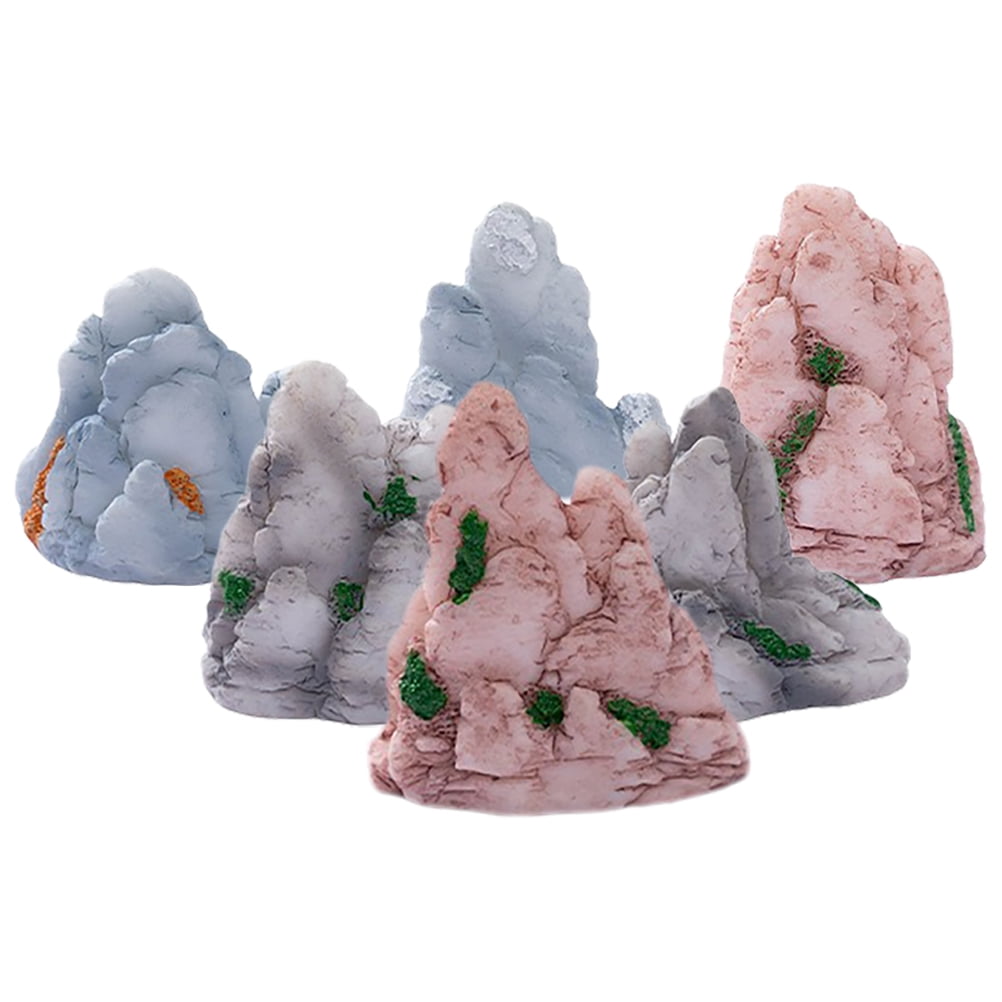 OUNONA 6 Pcs Micro Landscape Mountain Lapel Brooch Cartoon Model ...