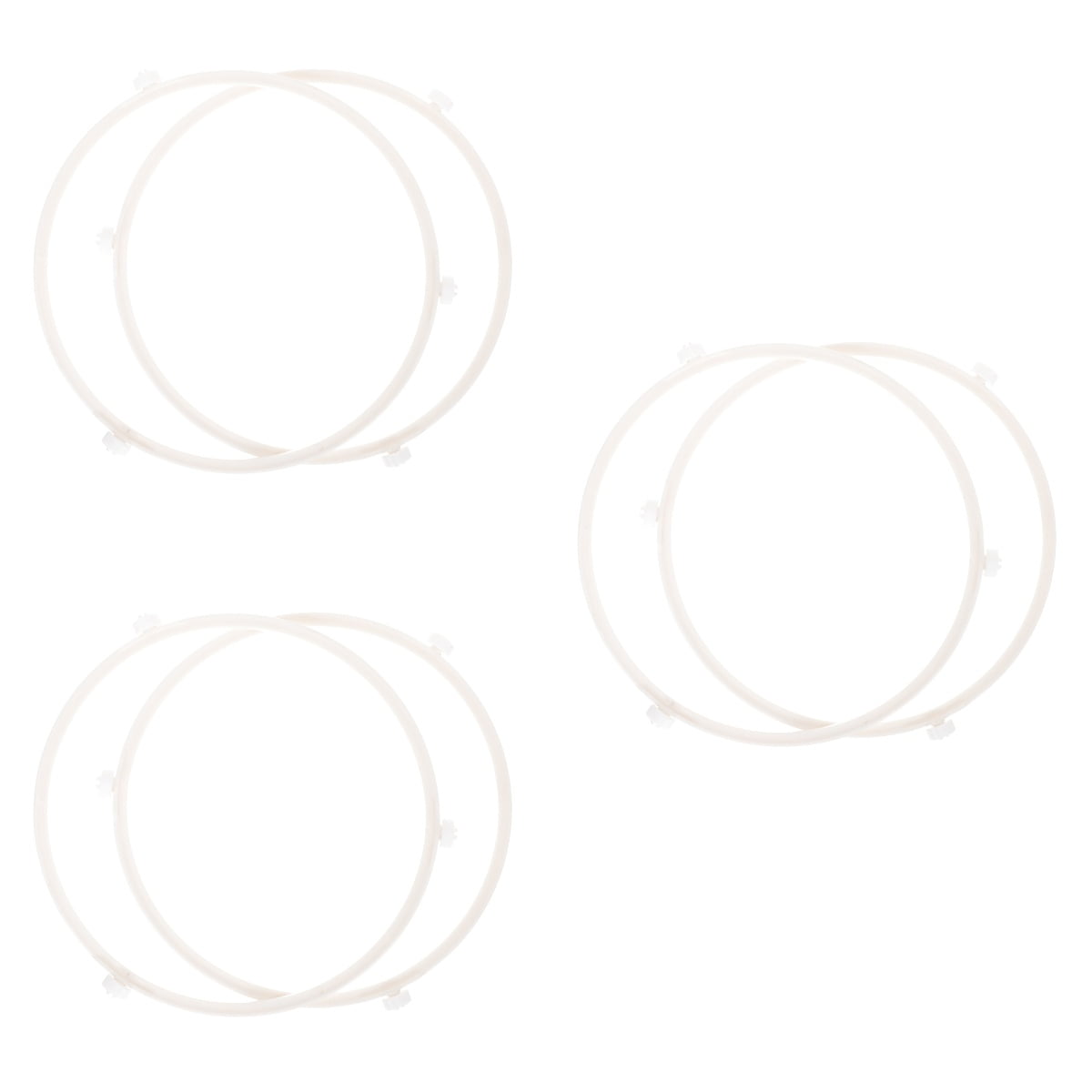 OUNONA 6 Pcs Microwave Turntable Rings Microwave Oven Tray Rotating ...