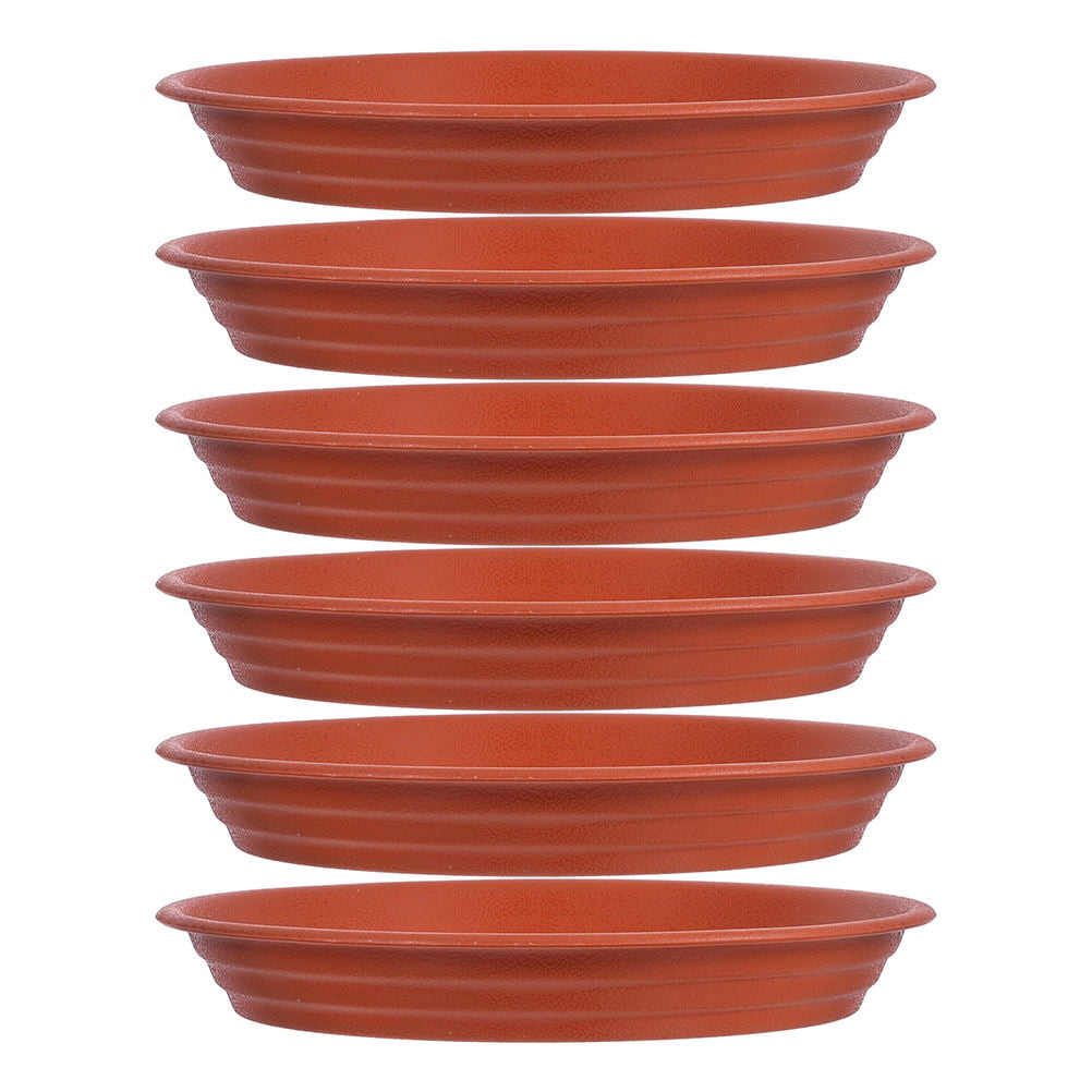 OUNONA 6 Pcs Plant Water Catcher Tray Drip Trays for Potted Plants Red ...