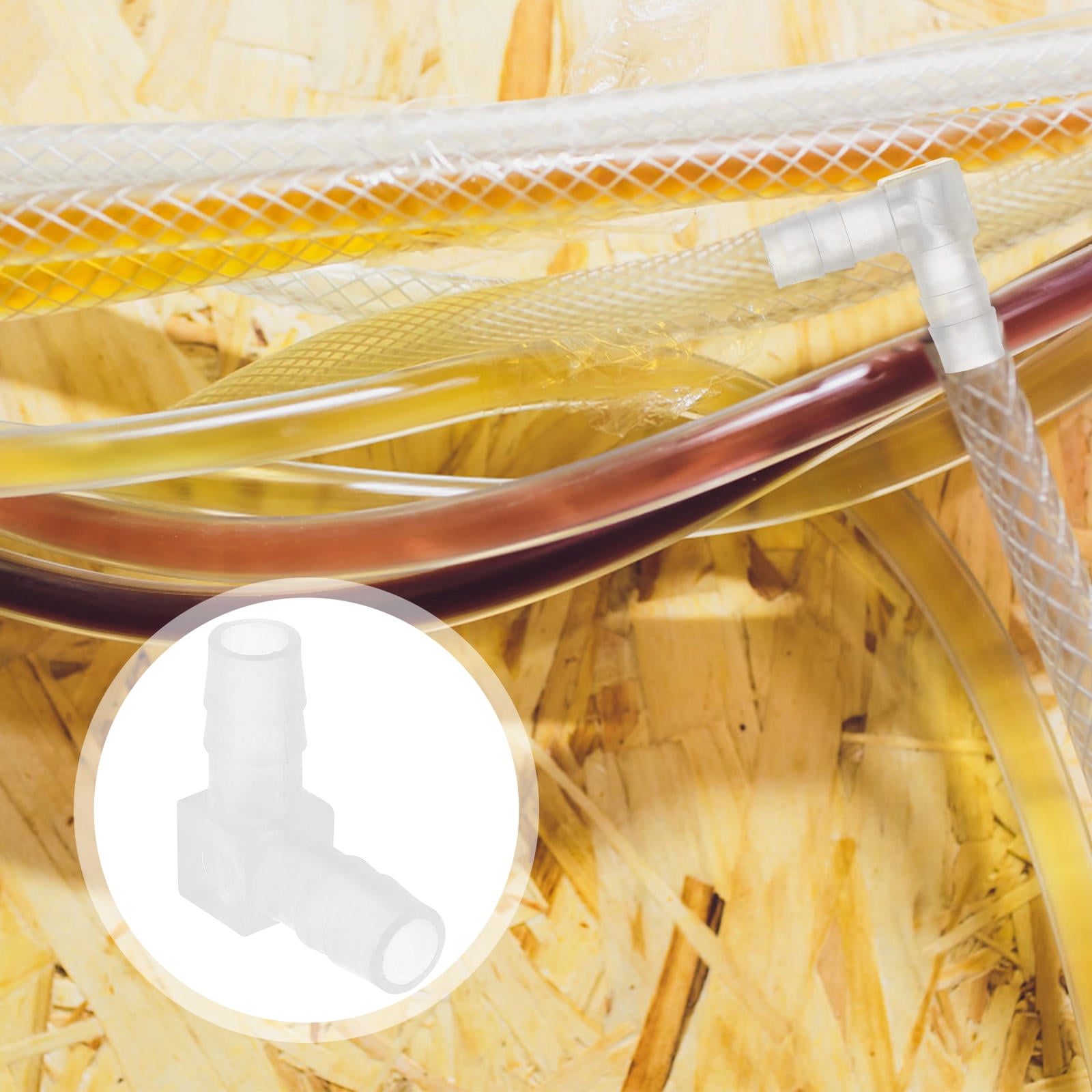 OUNONA 6 Pcs Plastic Hose Fittings Hose Elbow Joint Connectors L-shaped ...