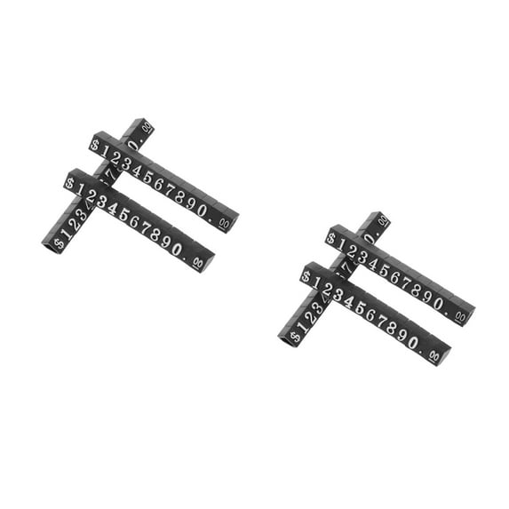 OUNONA 6 Pcs Price Display Cube Number Letter Price Tag Cube Sticker ...