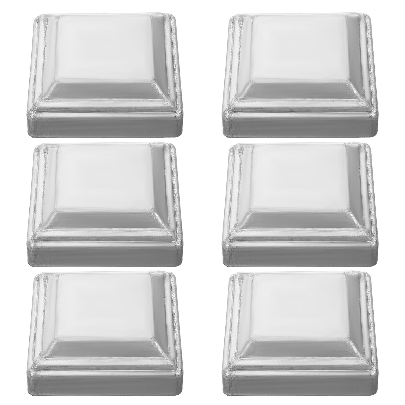 OUNONA 6 Pcs Square Tube Cap Weatherproof Topper Fence Post Fences ...