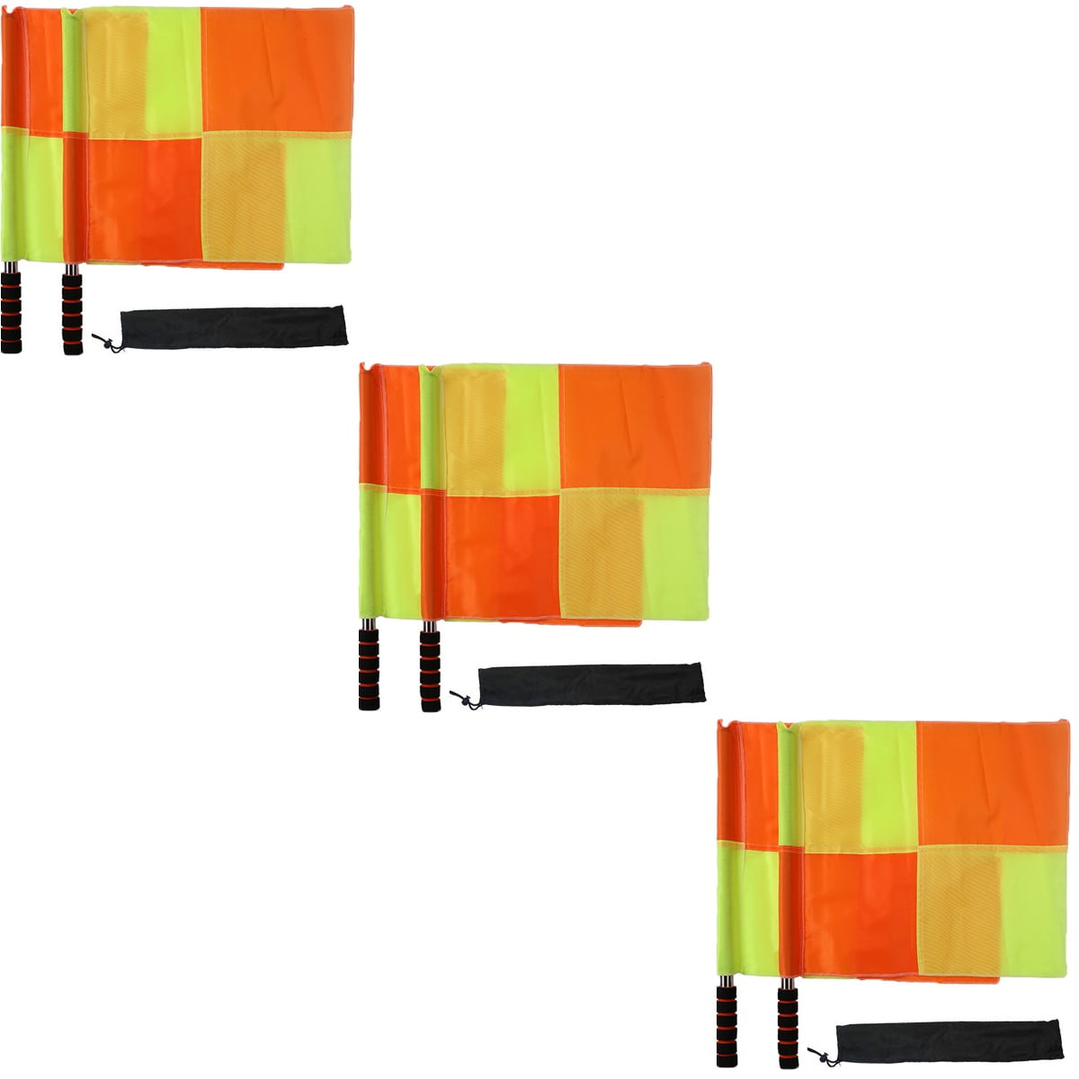 OUNONA 6 Pcs Waving Referee Flags Race Referee Flags Conducting Commander Flags Hand Signal ...