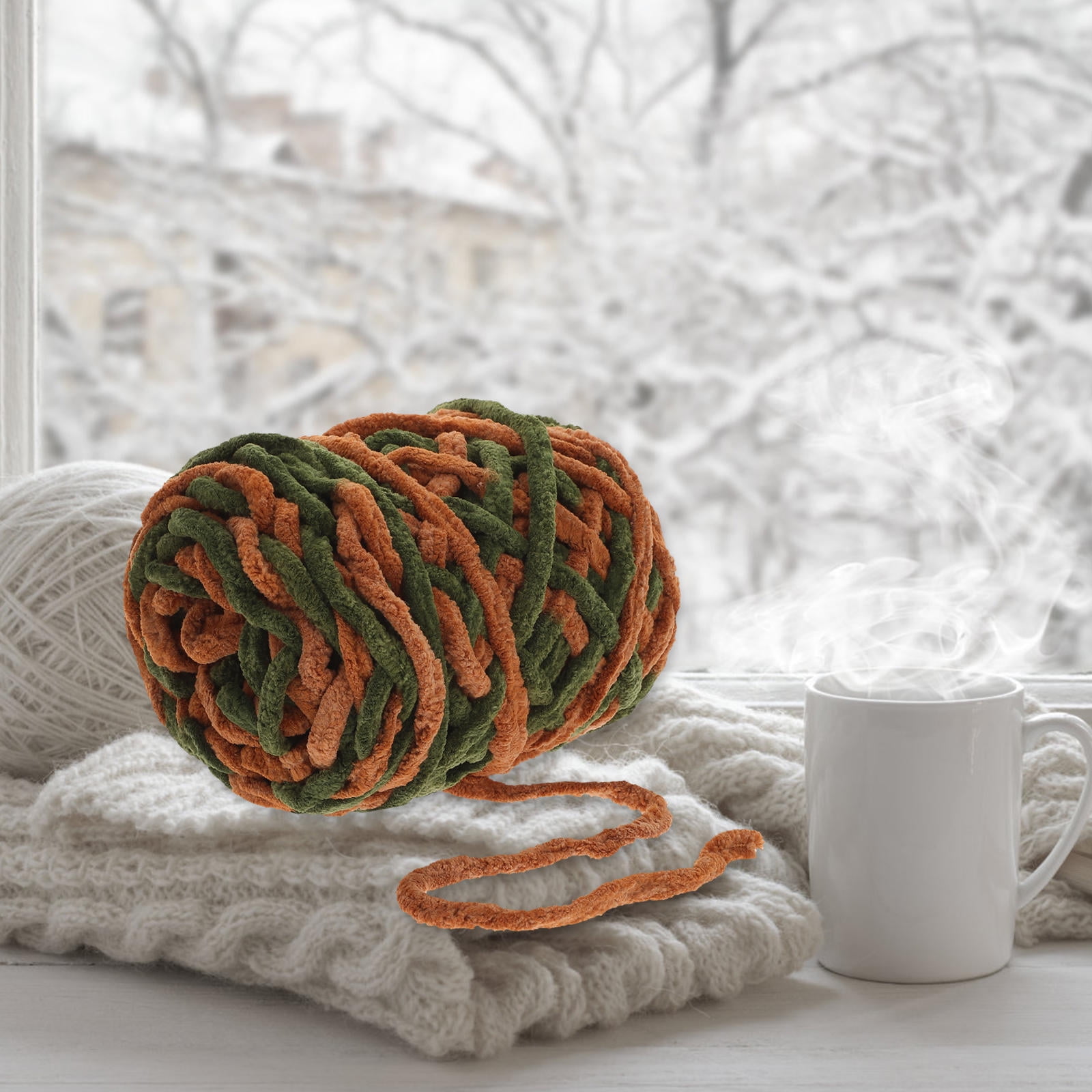 OUNONA 6 Rolls Chunky Yarn for Crocheting Blanket Knitting Materials ...