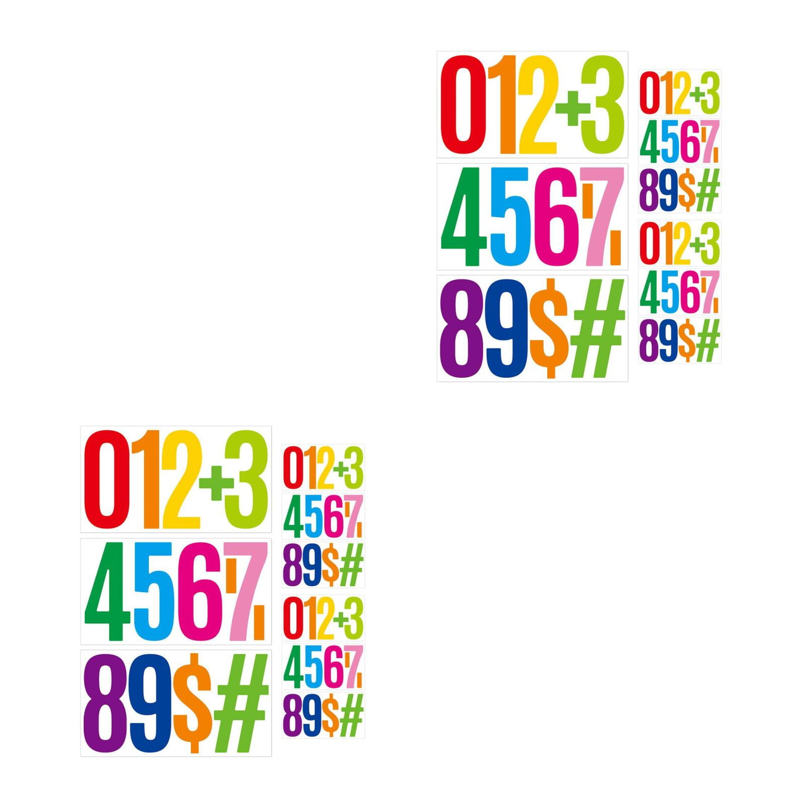 OUNONA 6 Sets Mailbox Numbers Stickers Waterproof Self Adhesive Address ...