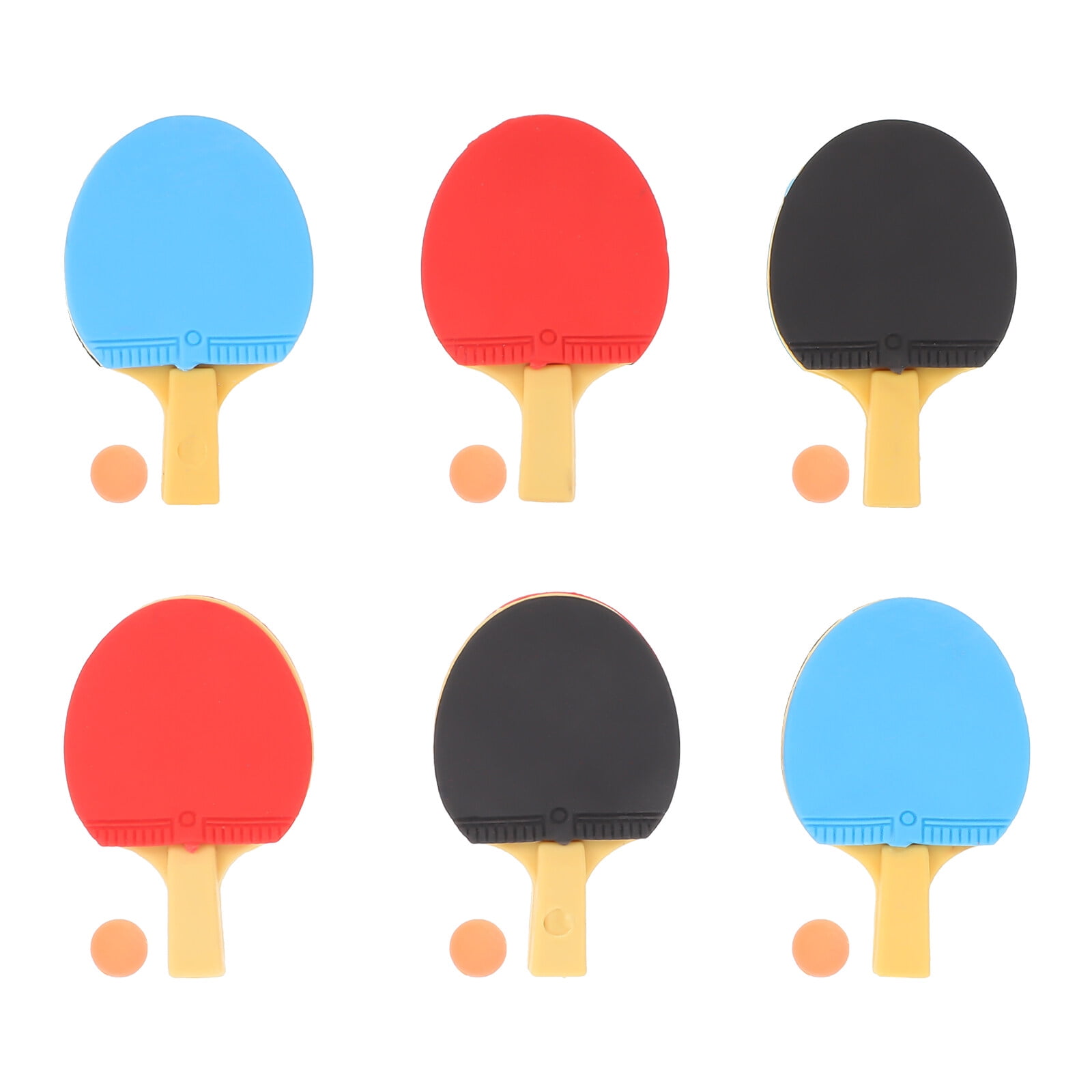 OUNONA 6 Sets of Miniature Table Tennis Models Mini Table Tennis Bat ...