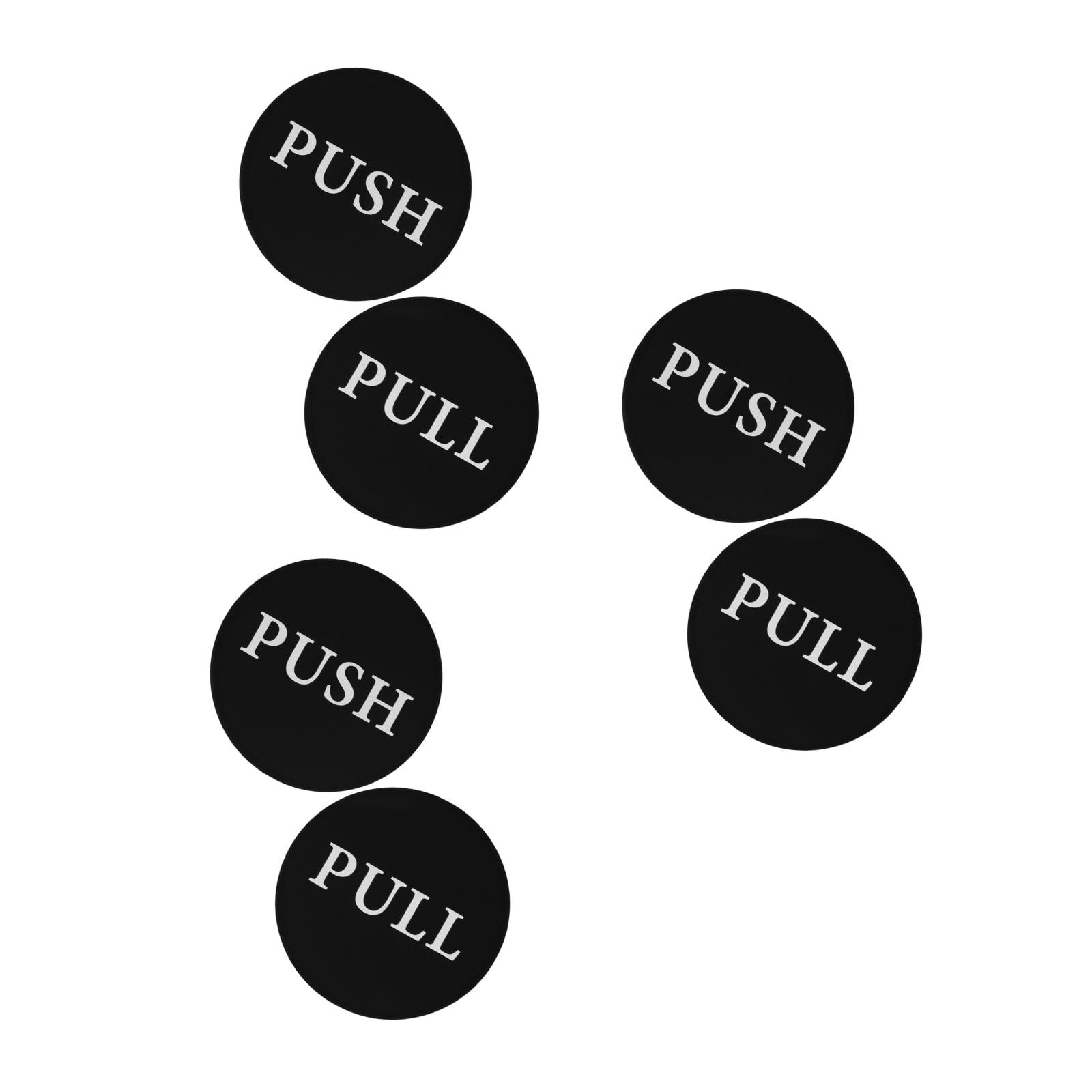 OUNONA 6 pcs Acrylic Door Signs for Glass Doors Push Pull Indicators ...