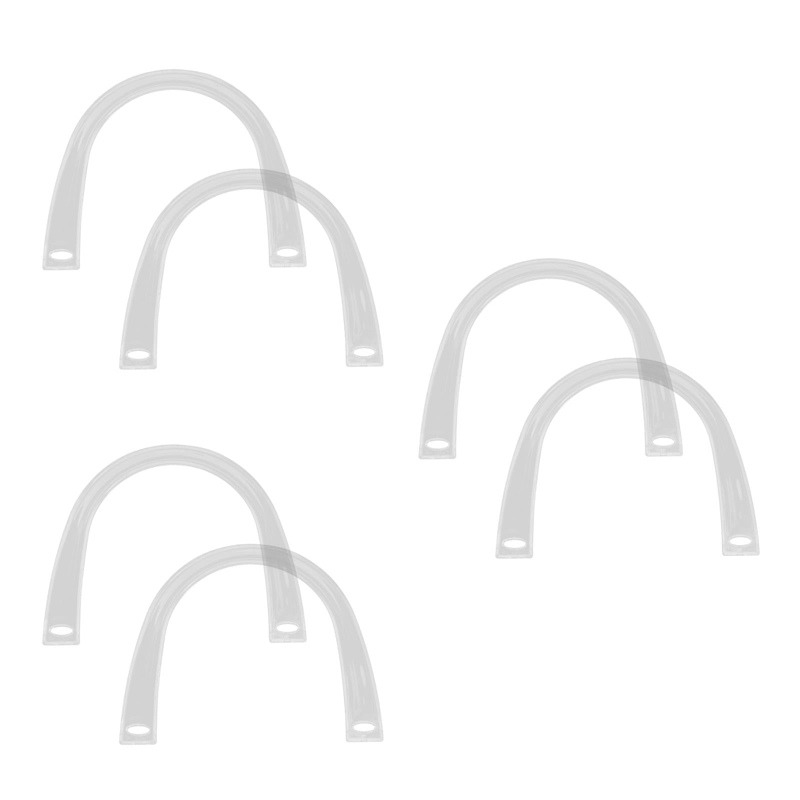 OUNONA Raindrops 6 pcs Clear Purse Handle Grips D Handle Replacement ...