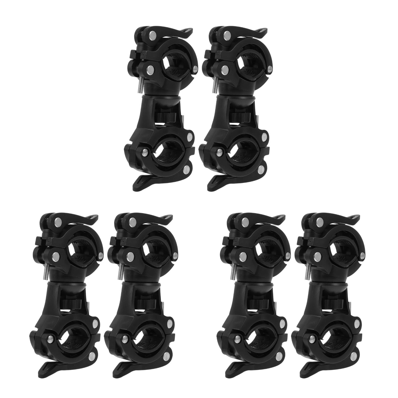 OUNONA 6 pcs Bike Flashlight Holder Bicycle Mounting Bracket Dual Hole ...